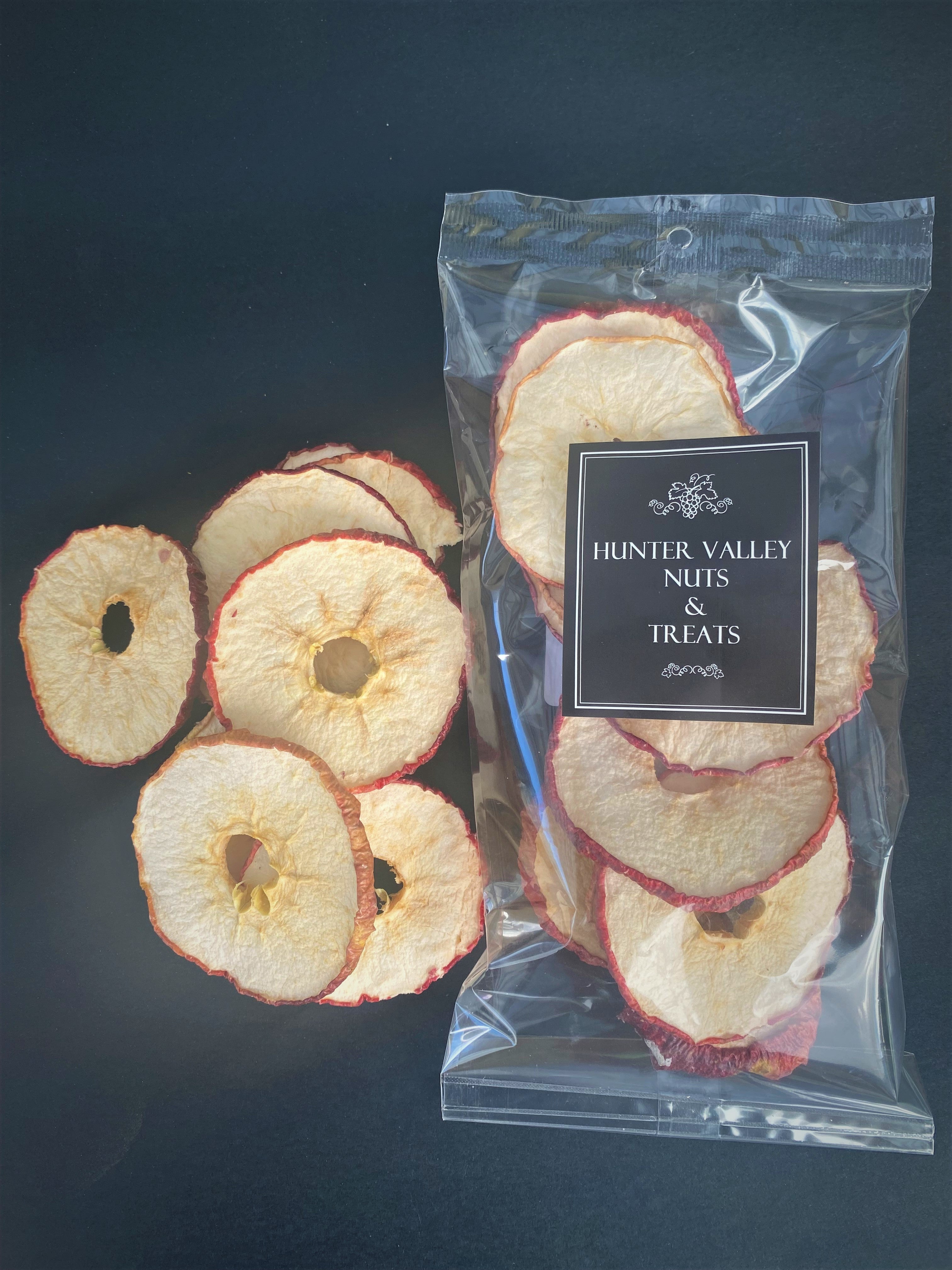 100% Australian Dehydrated Red Apple Rings 80g – hunter valley nuts and ...